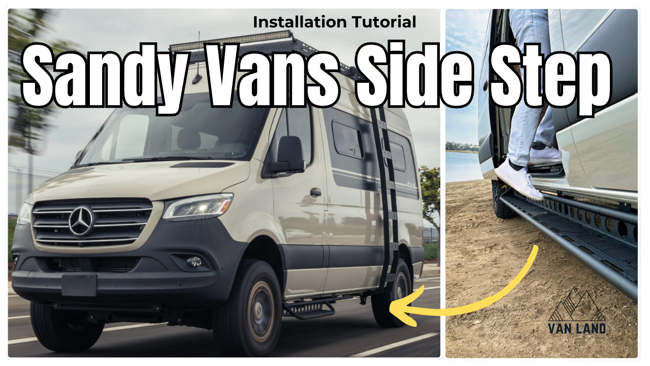 Sandy Vans Side Step Install - Van Land