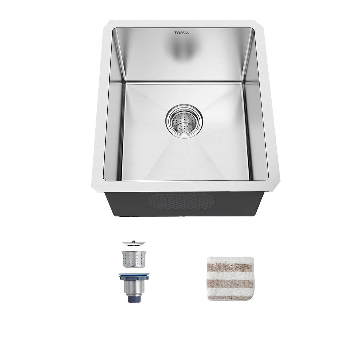 TORVA 14-inch Undermount Sink – Stainless Steel - Van Land