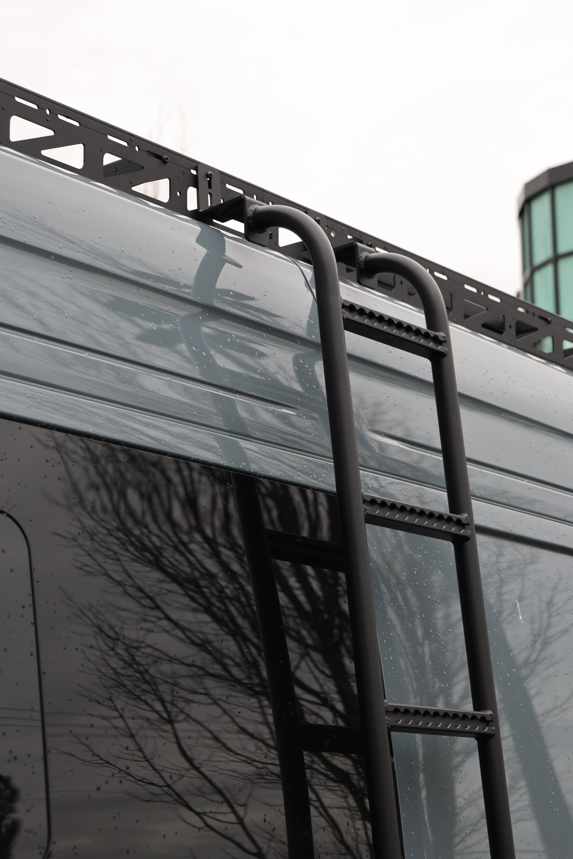 Aluminum Sprinter Side Ladder - High Roof - Van Land