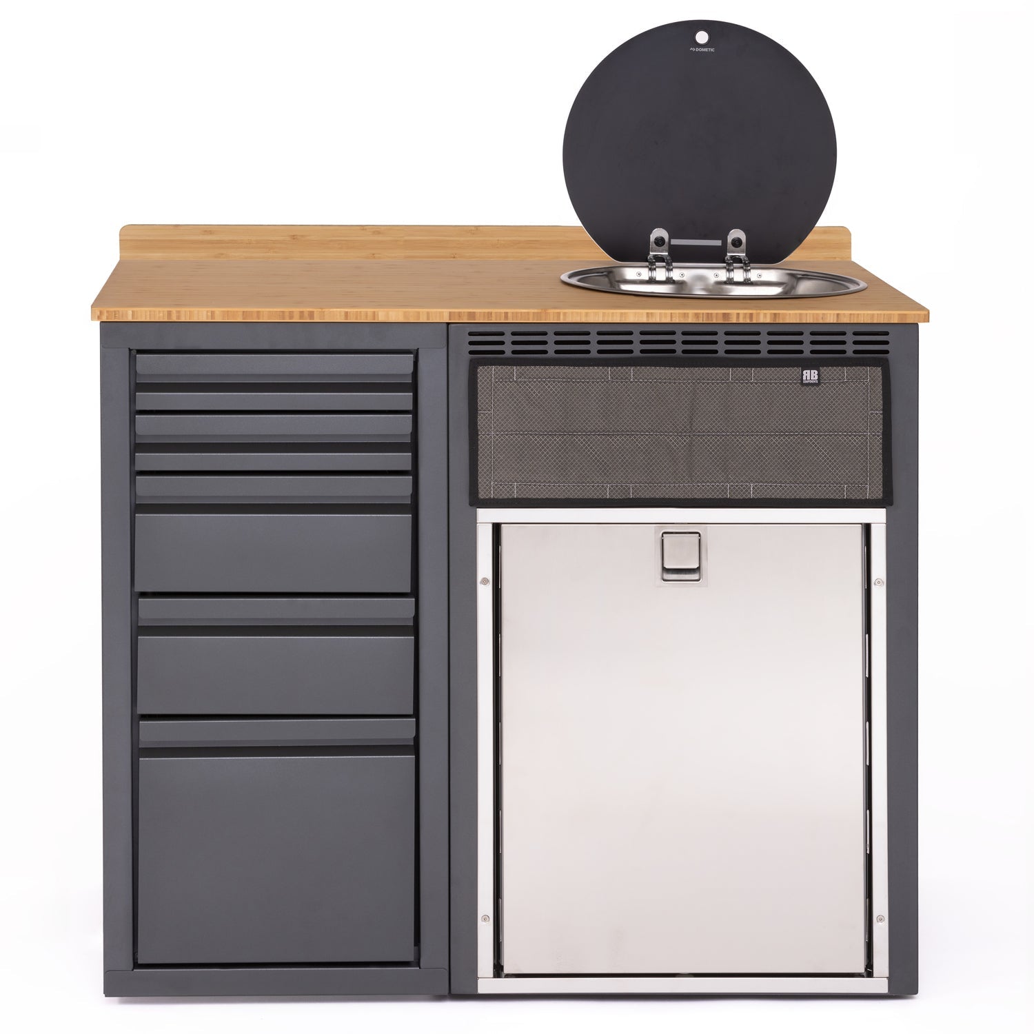 RB Components 42in Galley - Isotherm 85 Fridge Base Cabinet - Drawer S ...