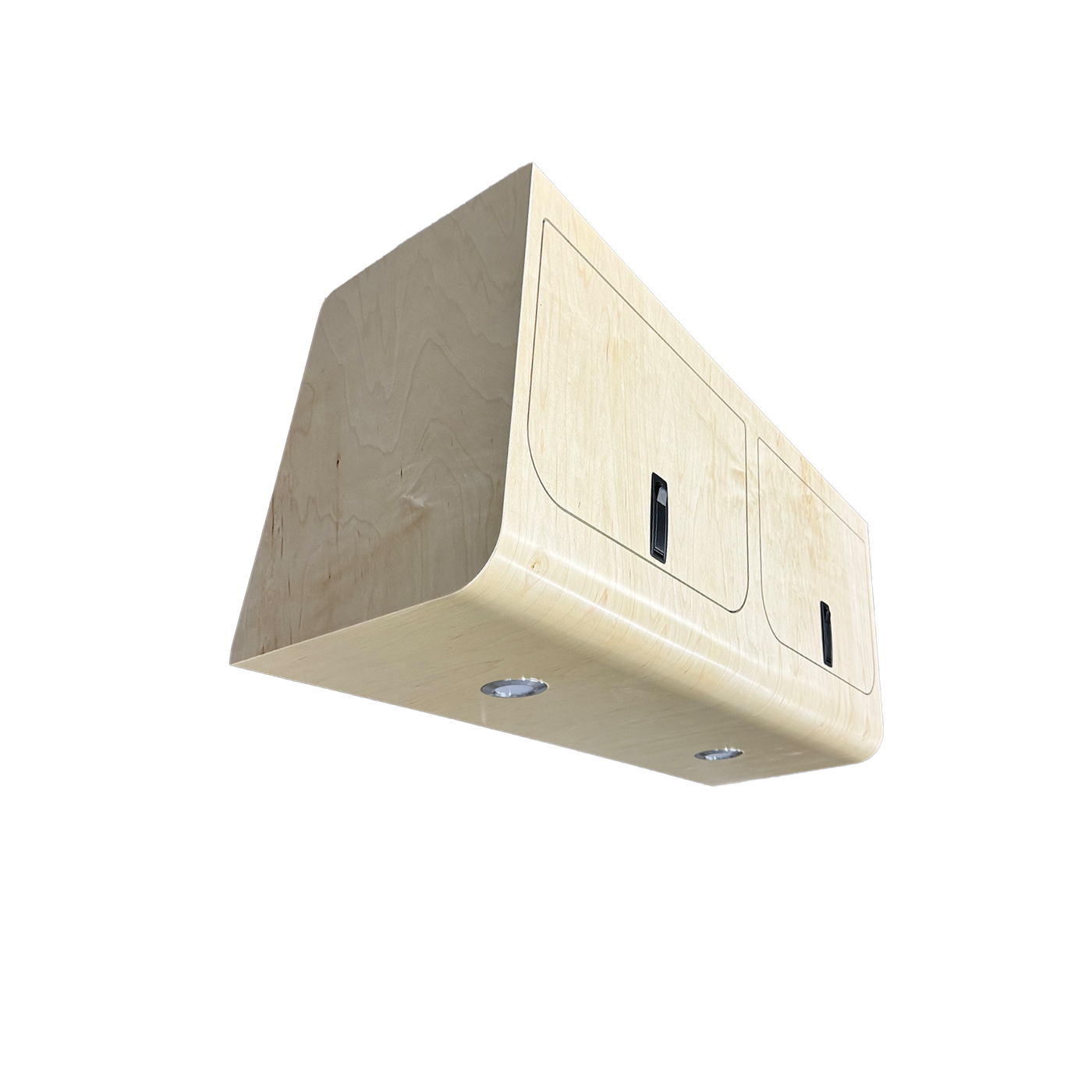 SergSupply Aero Overhead Van Cabinet - Rounded - Van Land