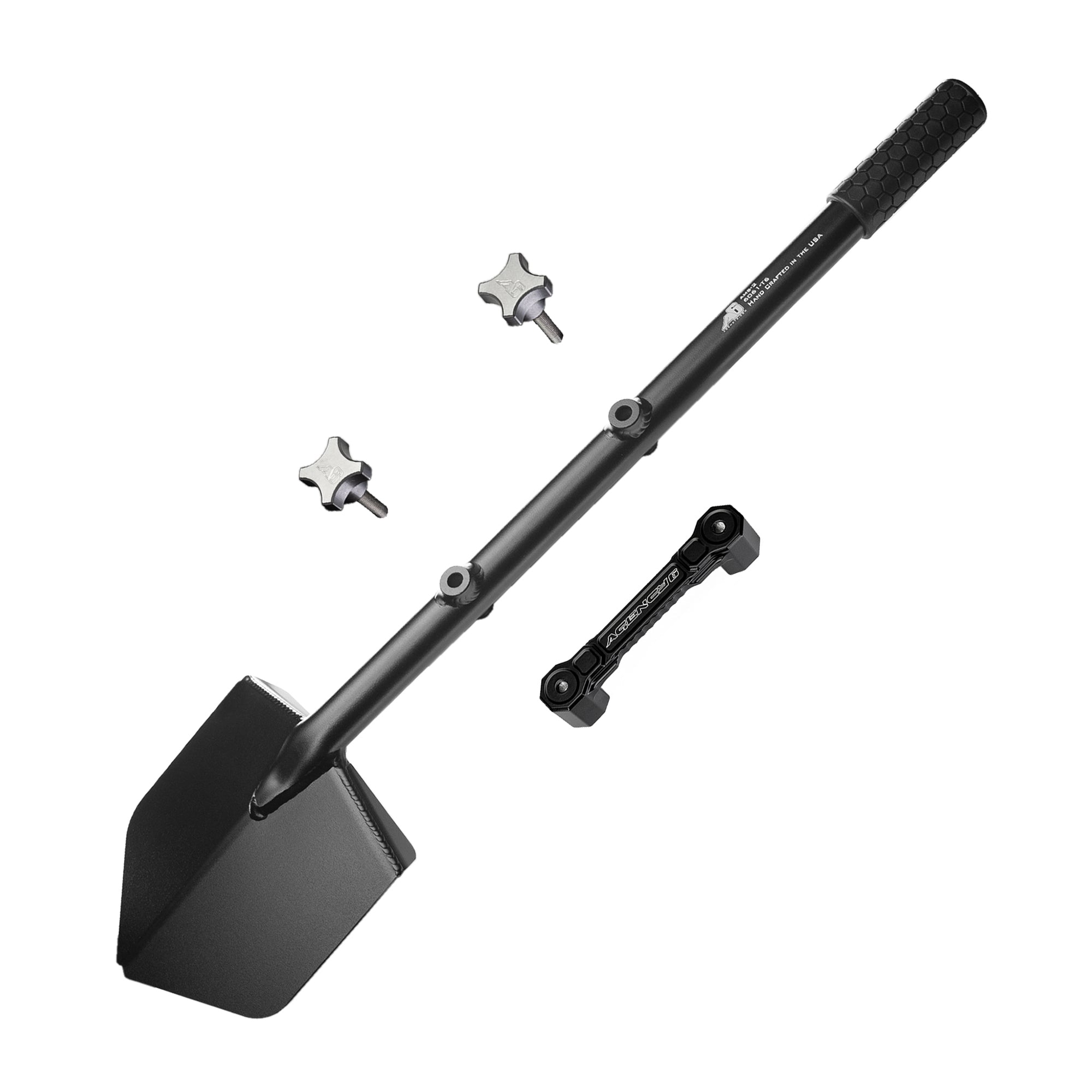 Shovel / Mount Combo - Black LONG Shovel / Black SSM with Knobs - Van Land
