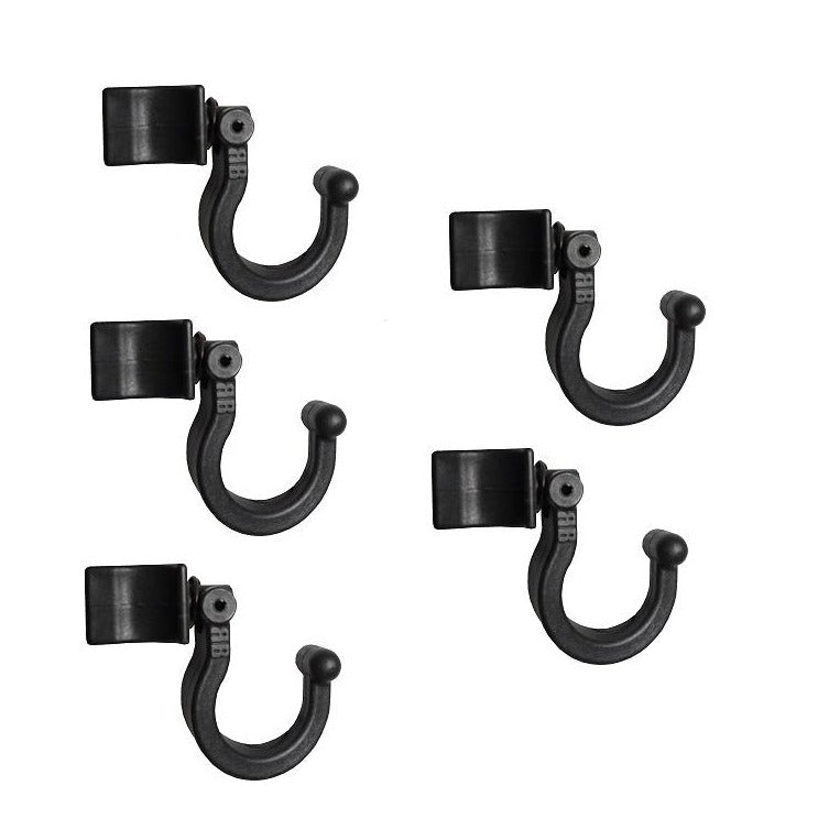 RB Components Heavy Duty Plastic L-Track Hook - 5 Pack - Van Land