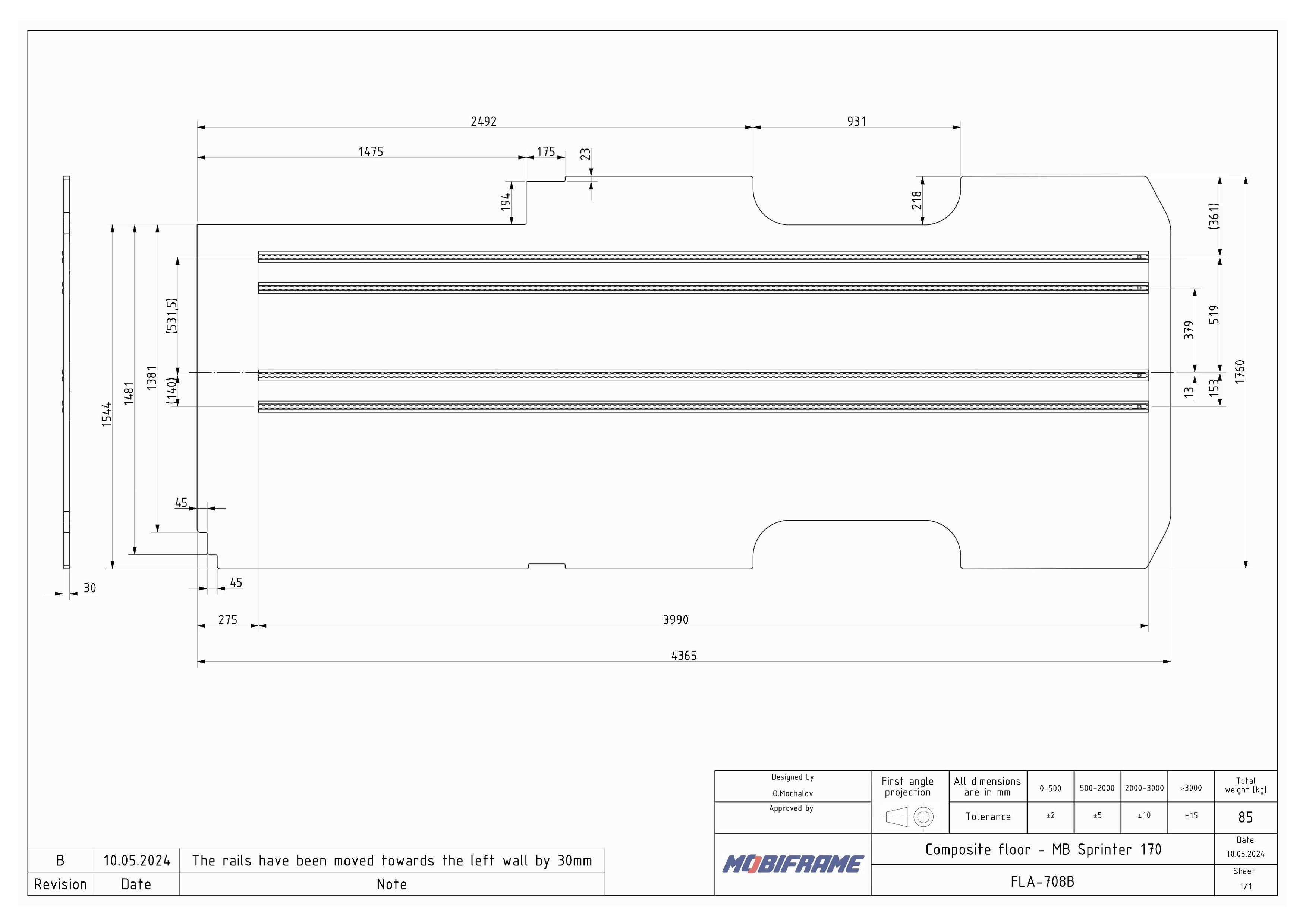 MobiFrame 2007+ Mercedes Sprinter Floor System - Van Land