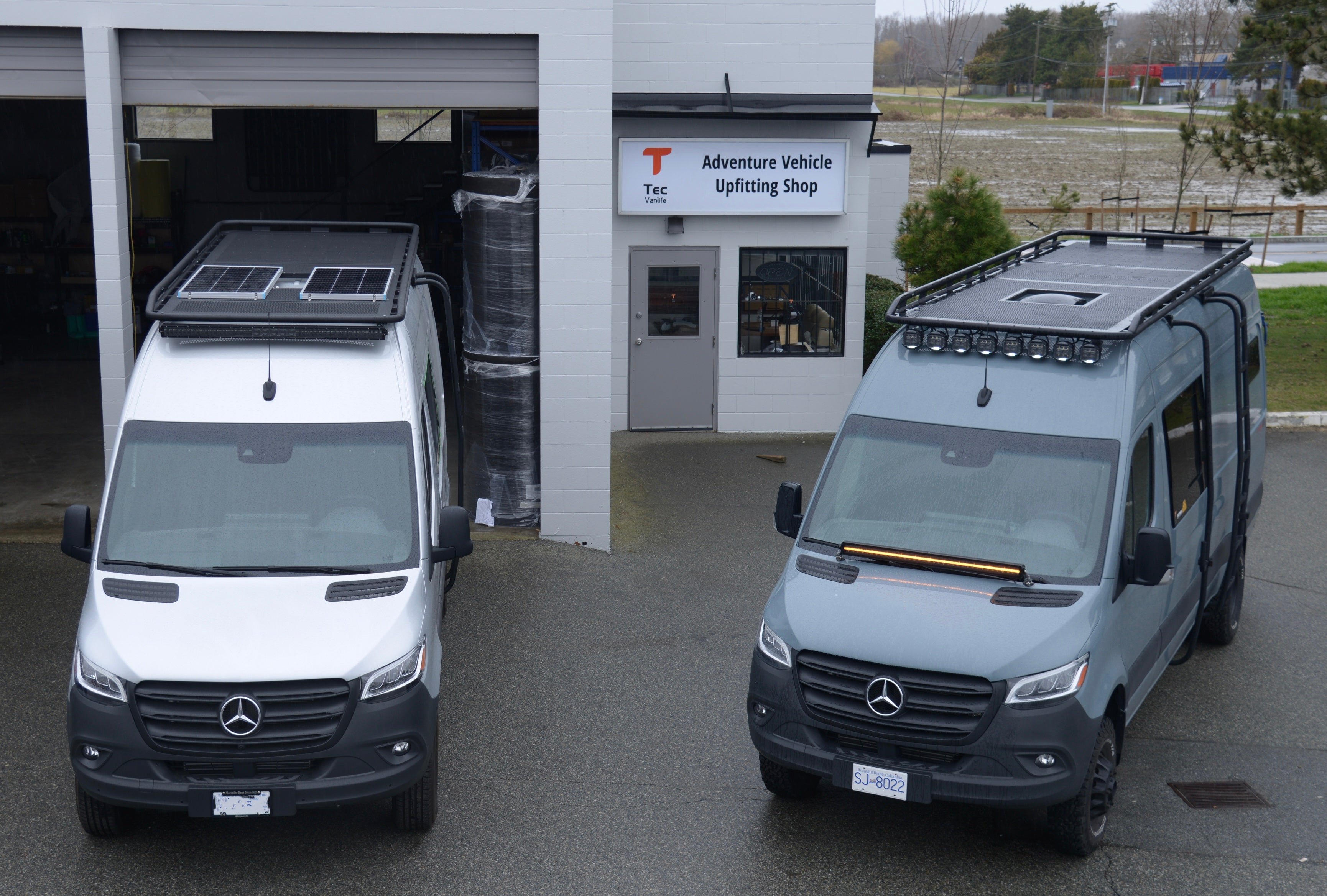 Aluminum Roof Rack For Mercedes Sprinter With Perforated Deck - Van Land