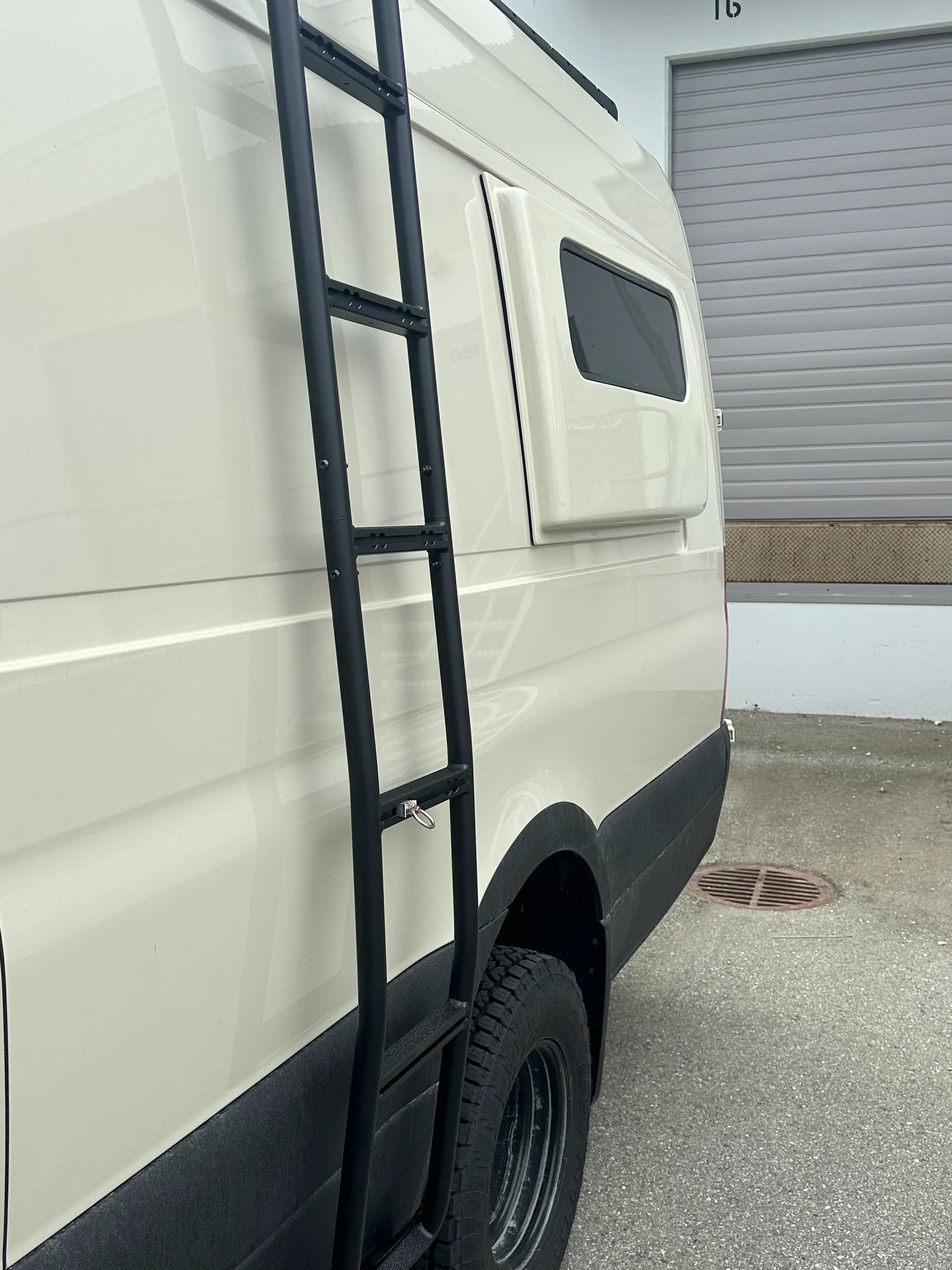 Aluminum Sprinter Side Ladder - High Roof - Van Land