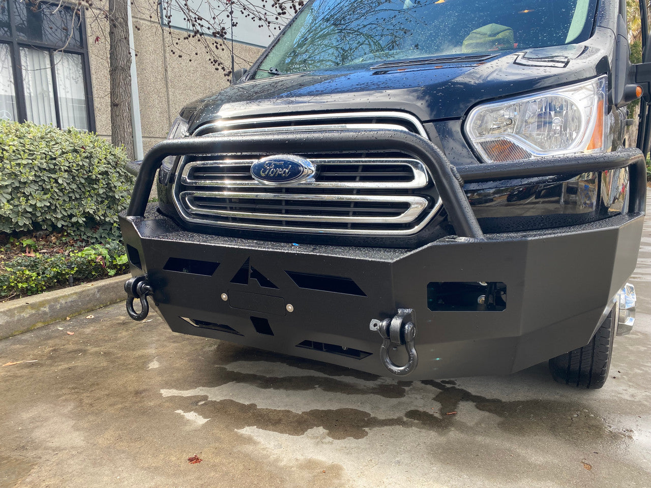 Aluminess 2015-2019 Ford Transit Front Winch Bumper - Van Land