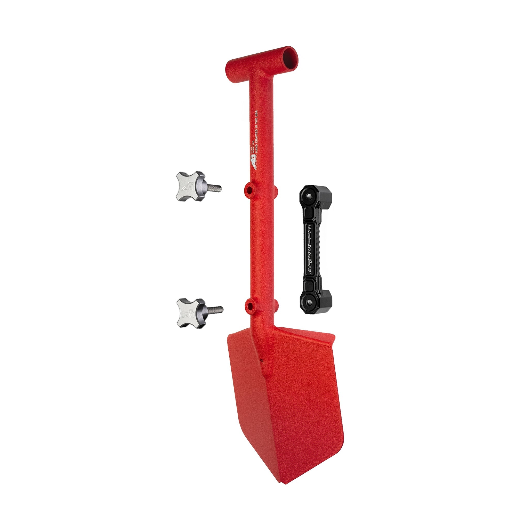 Shovel / Mount Combo - Red Mini Shovel / Black SSM with Knobs - Van Land