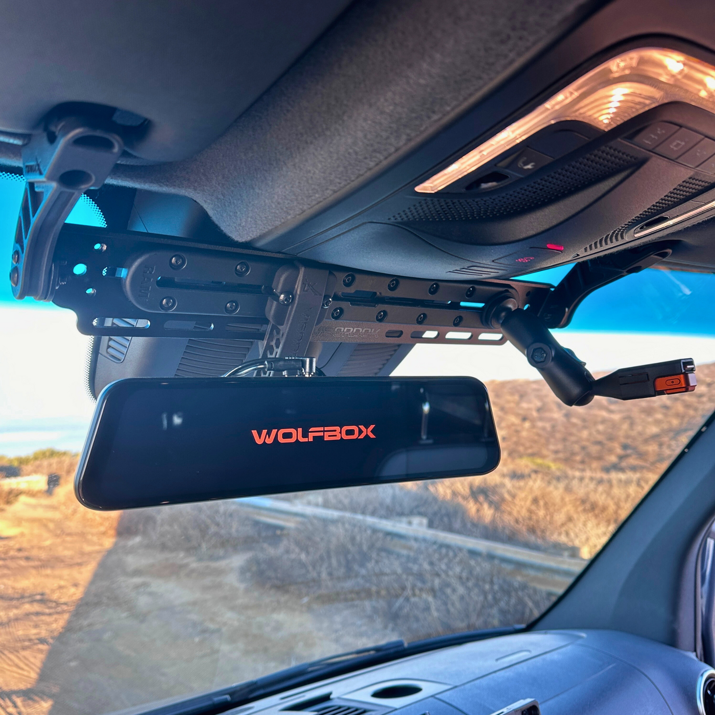 Terra X WOLFBOX Dash Cam Visordok Track Mounting Kit - Van Land